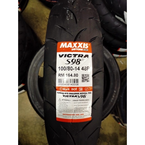 MAXXIS Tayar Maxxis Victra ST S98 F1 Tyre-Size 17 & 14 & 13 inches s-98 ...