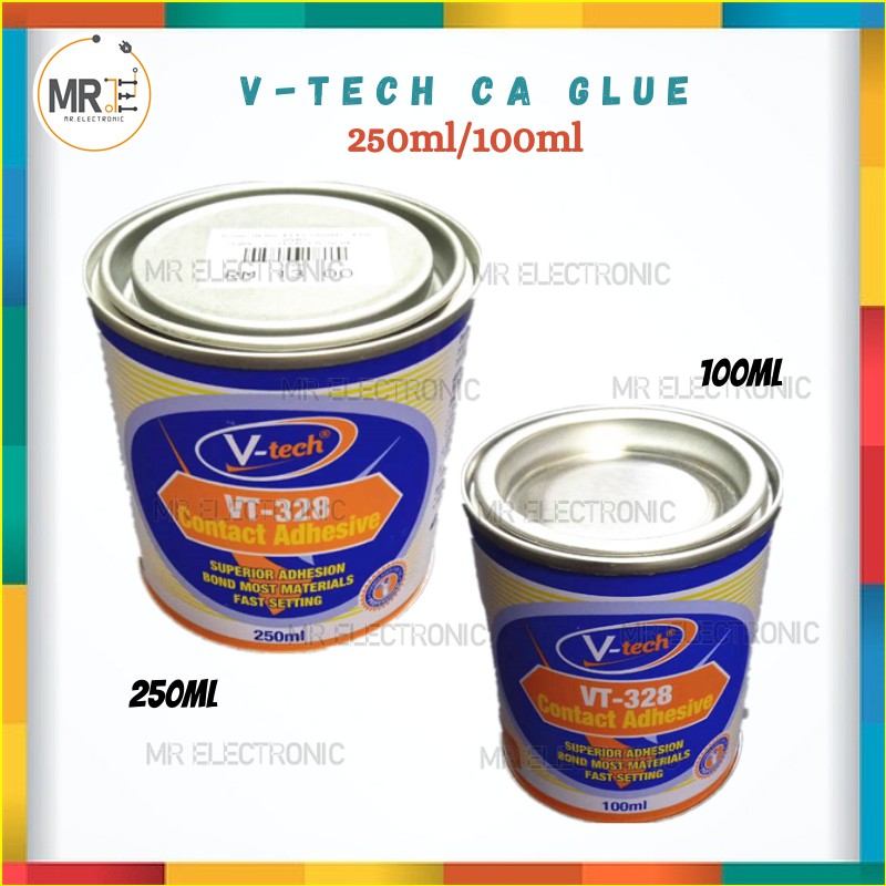 VTECH CA VT-328 250ML/100ML CONTACT ADHESIVE GAM KASUT,KAYU,GETAH,GABUS ...