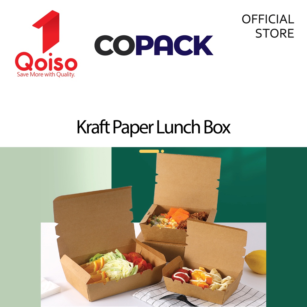 COPACK Take Away Paper Box 500ML l Kertas Kotak Makanan | Shopee Malaysia