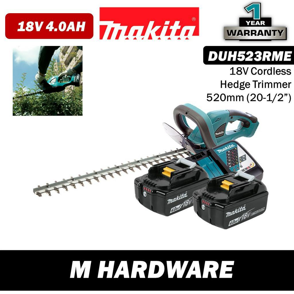 MAKITA DUH523RME / DUH523RFE / DUH523Z 18V Cordless Hedge Trimmer 520MM ...
