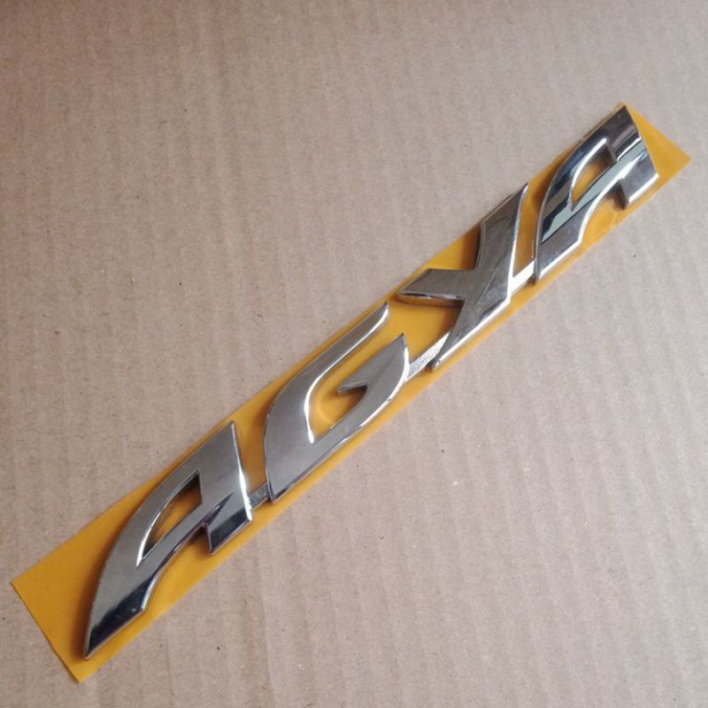 Original Agya written logo emblem | Shopee Malaysia