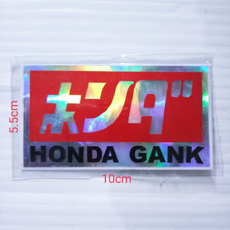 Honda Gank Cutting Sticker | Honda Gang thailock herex embossed sticker ...