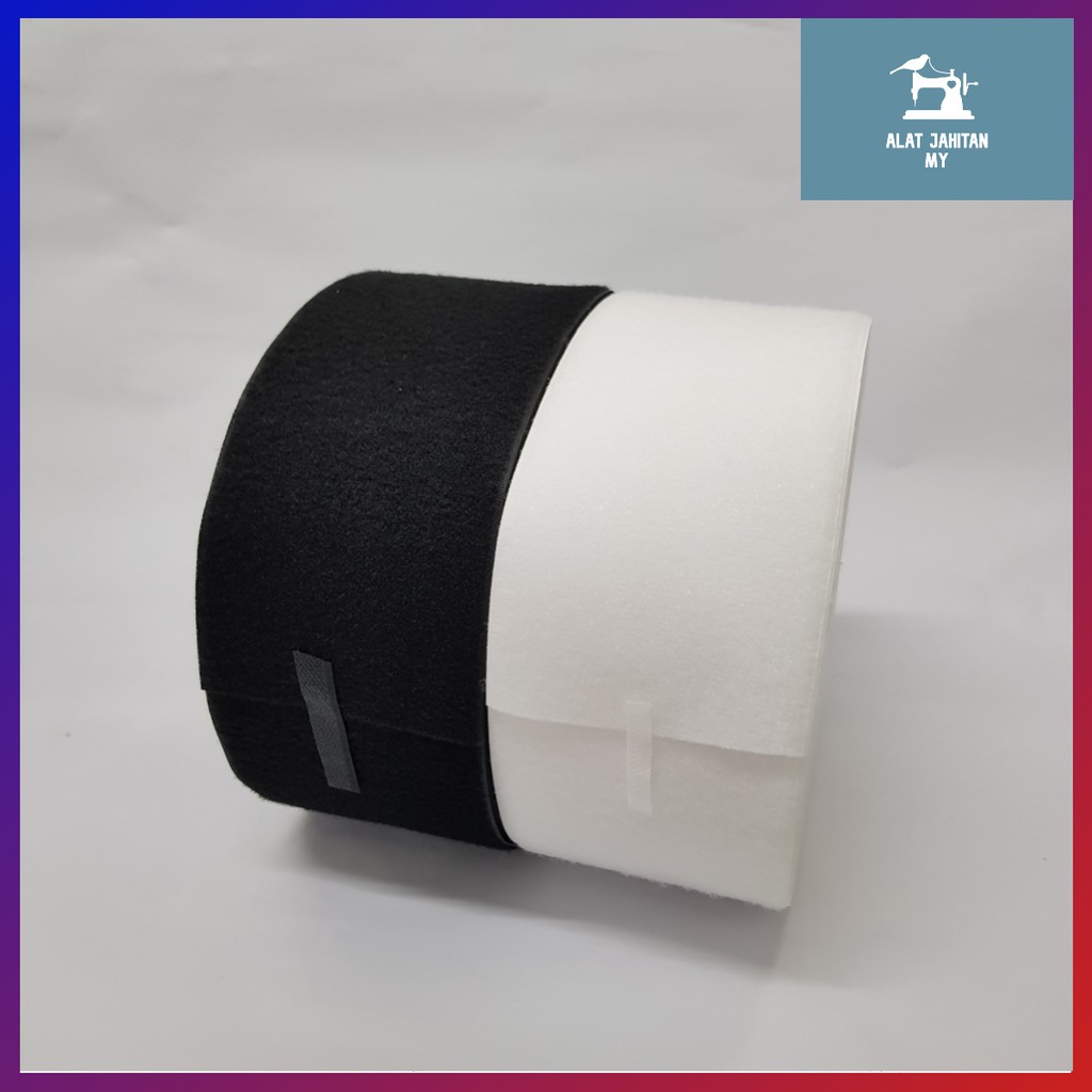 4 Inch Velcro Tape Magic Tape without Glue (by meter) Black & White ...