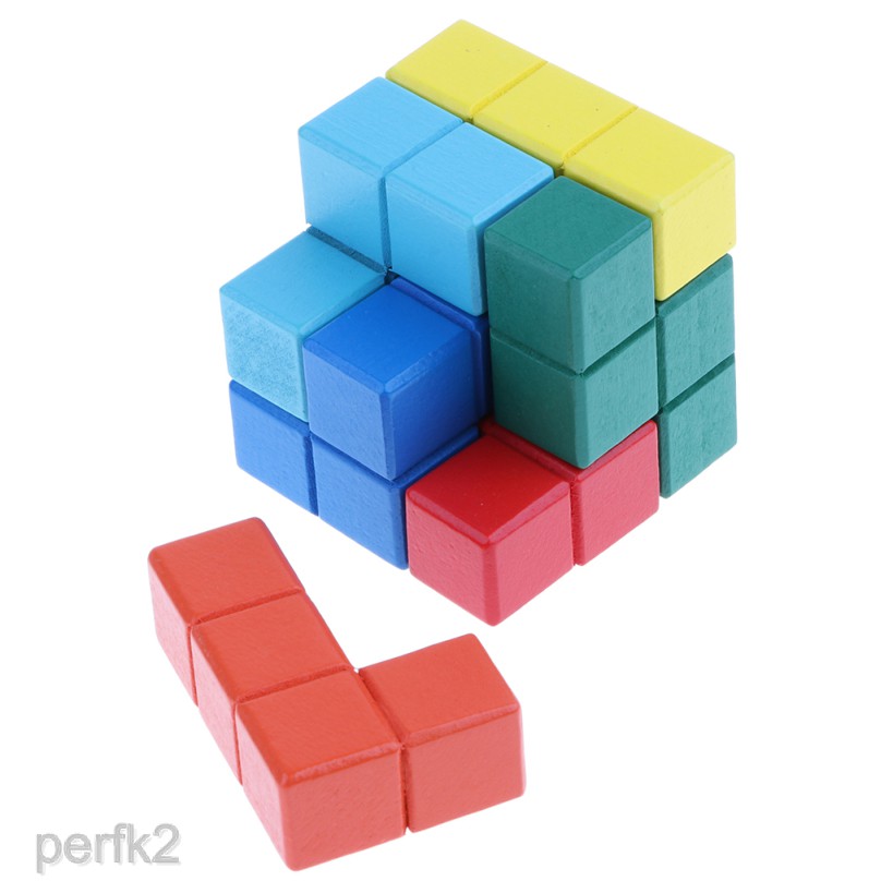 [perfkfcMY] Wooden Box Stacking Blocks 3D Brain Teaser Toy | Shopee ...