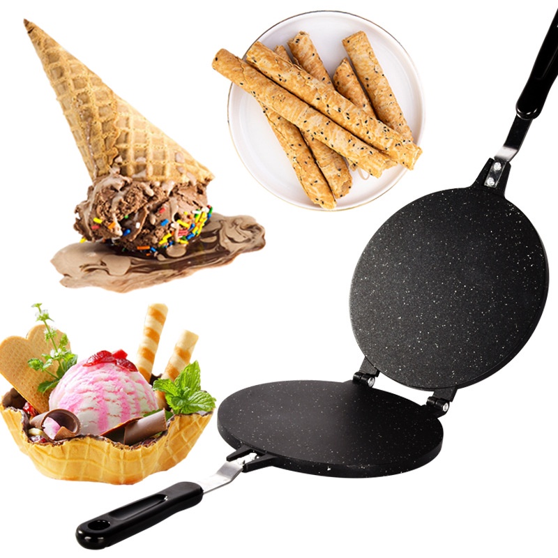 Eggs Roll Household Waffle Maker Griddle Non Stick Double Side Baking ...