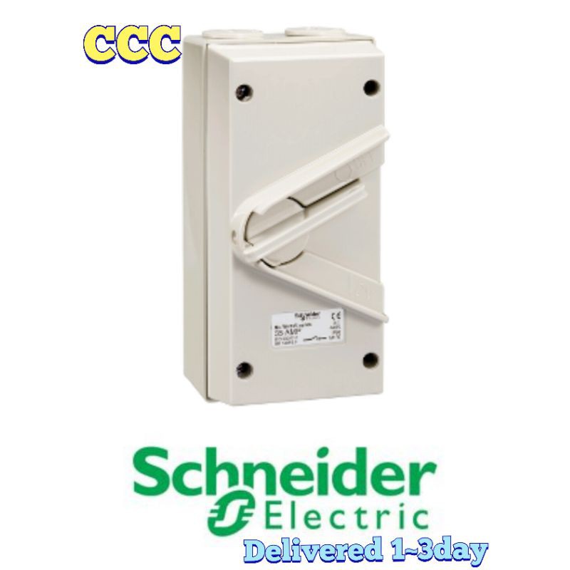 Schneider 20/35/63A 440V Surface Mount Triple Pole Isolating Switch IP66 | Shopee Malaysia