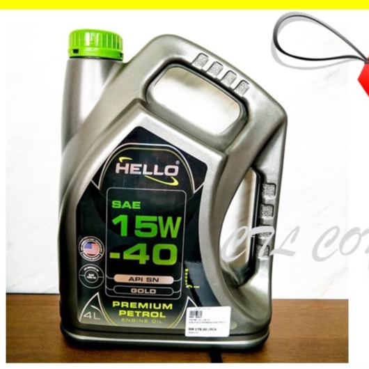 HELLO ENGINE OIL 15W-40 4L | Shopee Malaysia