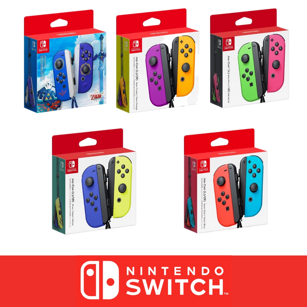 Original Joy-Con (L/R) Wireless Controllers for Nintendo Switch ...