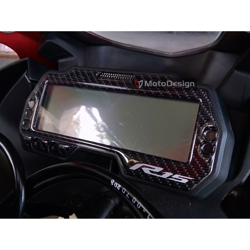 Sticker Embossed Carbon Protector Pad Speedometer Spido R15 V3 | Shopee ...