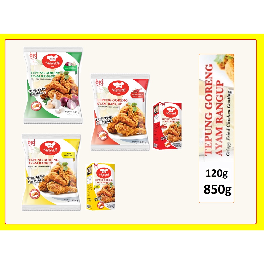 Oki Seri Mewah Tepung Goreng Ayam Ranggup / Crispy Fried Chicken ...