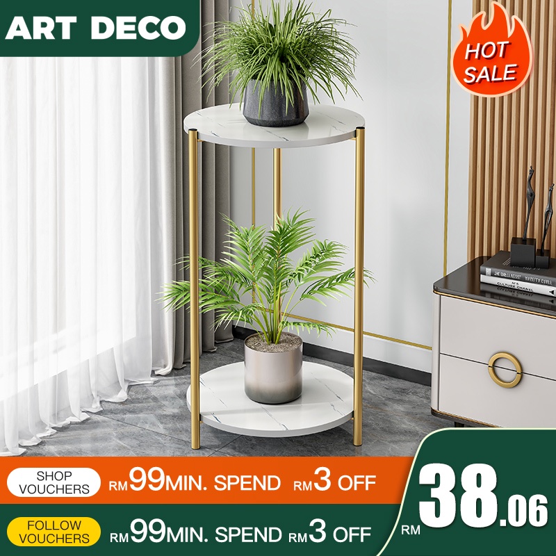 2 Tier Flower Rack Flower Pot Plant Stand Rak Bunga Bertingkat Plant ...
