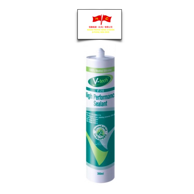 VTECH VT210 300ML HIGH PERFORMANCE SILICONE SEALANT CLEAR (READY STOCK | Shopee Malaysia