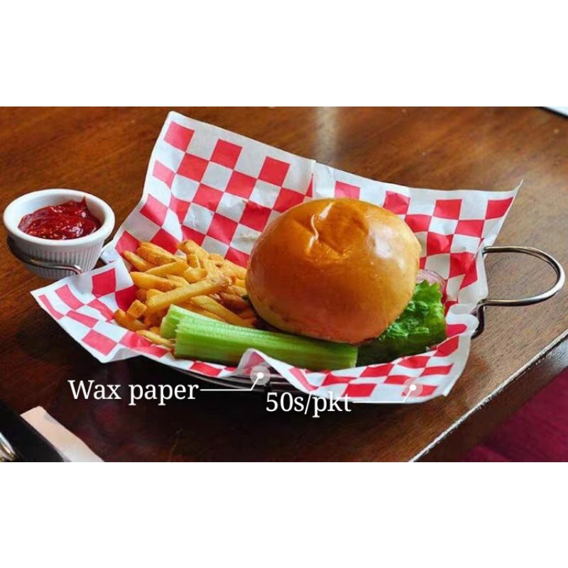 +/-50s FOOD WAX PAPER/GREASE PROOF PAPER/BURGER WRAPPER/SANDWICH PAPER ...