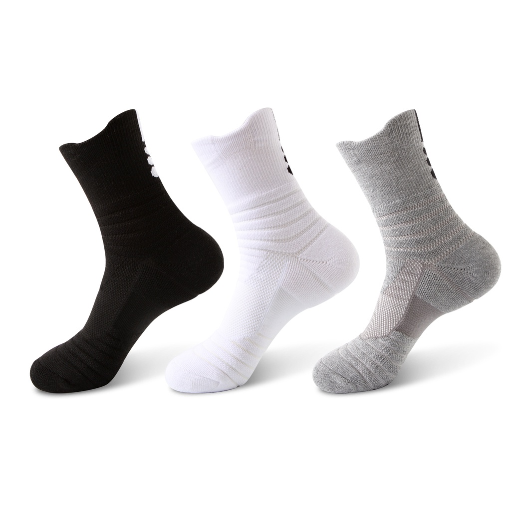 Ready Stock!Basketball Socks Mid-Tube Sports Running Socks Perspiration ...
