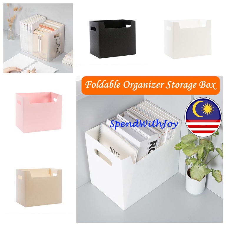 【SpendWithJoy】Foldable Desk Storage Box Desk Organizer Storage ...