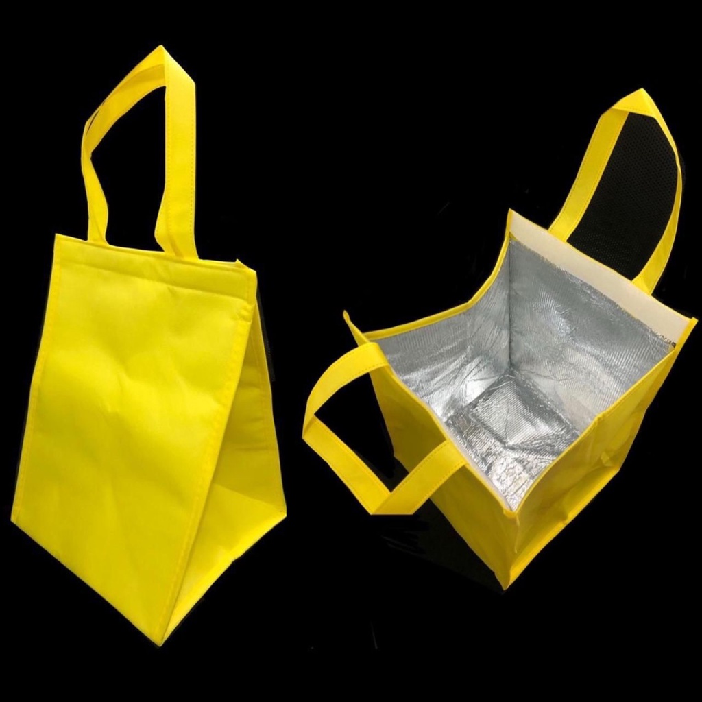 Food Delivery Bag with velcro cooler bag Insulated Bag Ready Stock ...