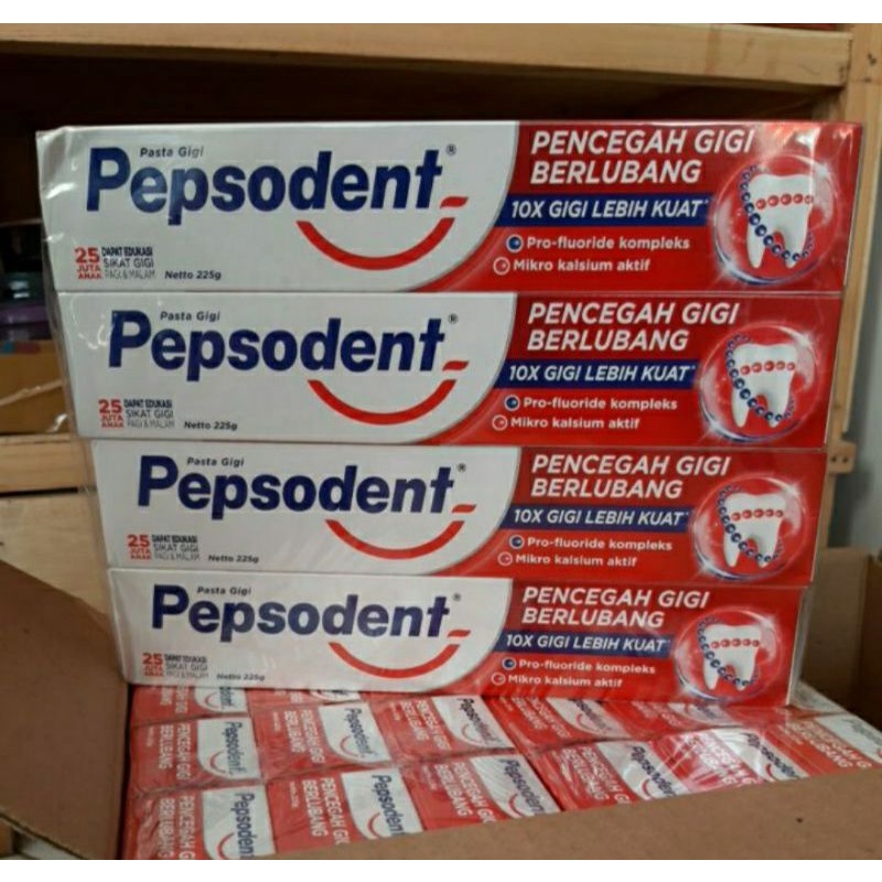 Pepsodent 225g Toothpaste Toothpaste Perforated Pepsoden Adult Children ...