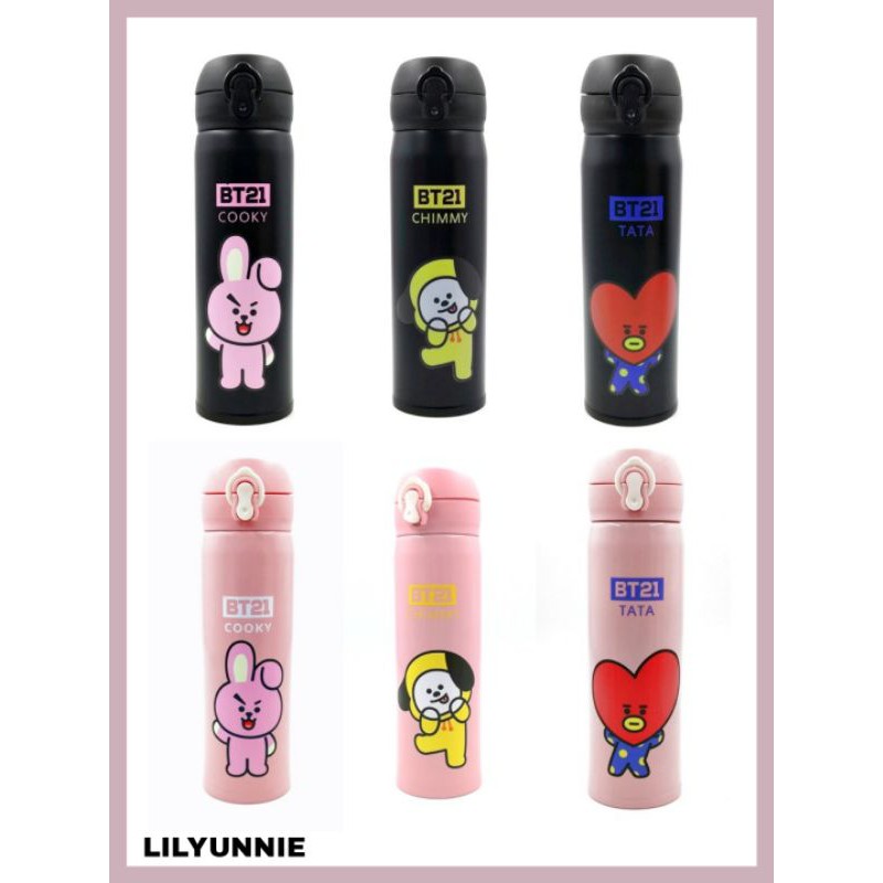 [READY STOCK] BTS BT21 BLACKPINK THERMOS BOTTLE STAINLESS STEEL ...