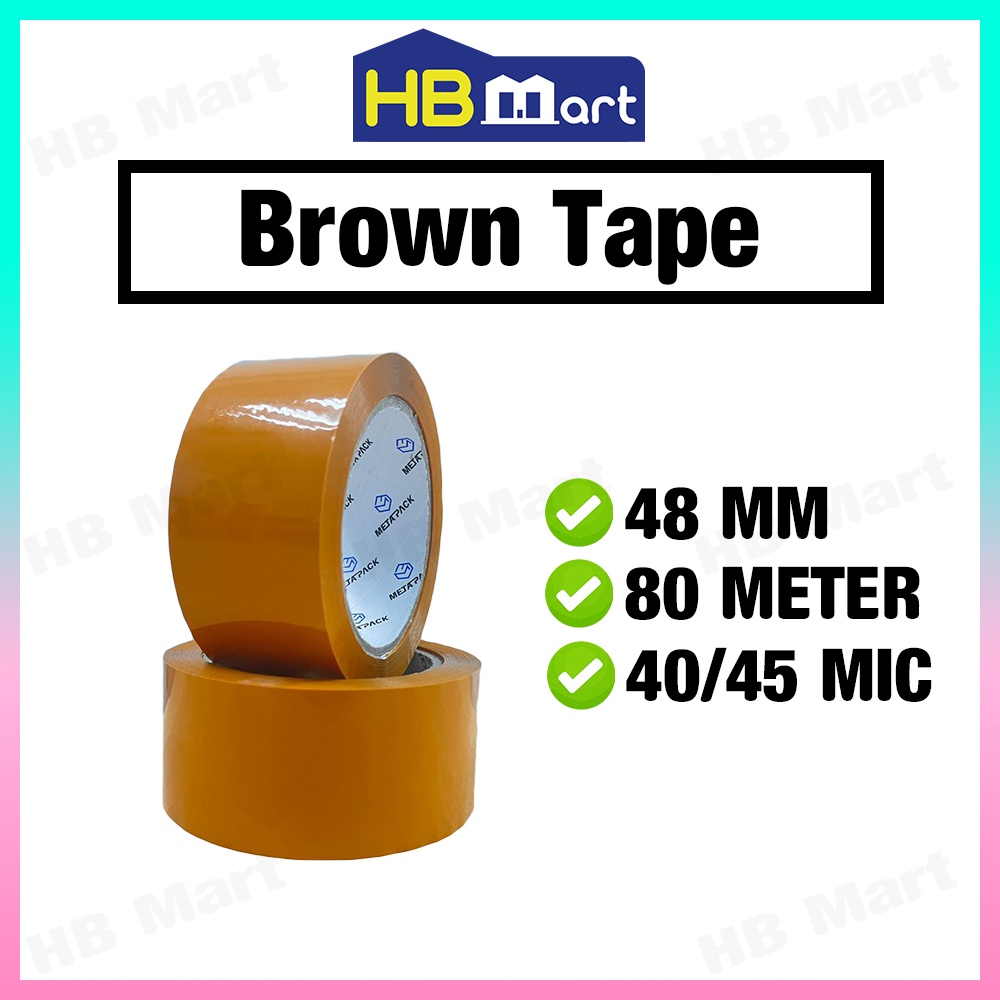 48mm Brown High Quality Opp Tape Brown Tape Fragile Tape 80m School ...