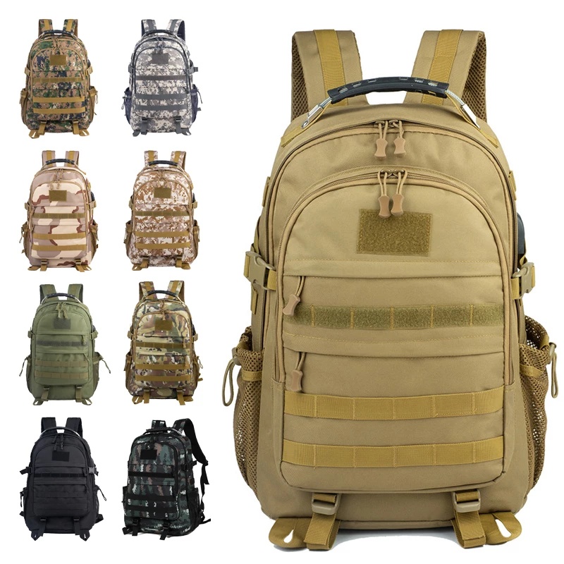 55L Military Tactical Bag Army Molle Backpack Camping Rucksack Travel ...