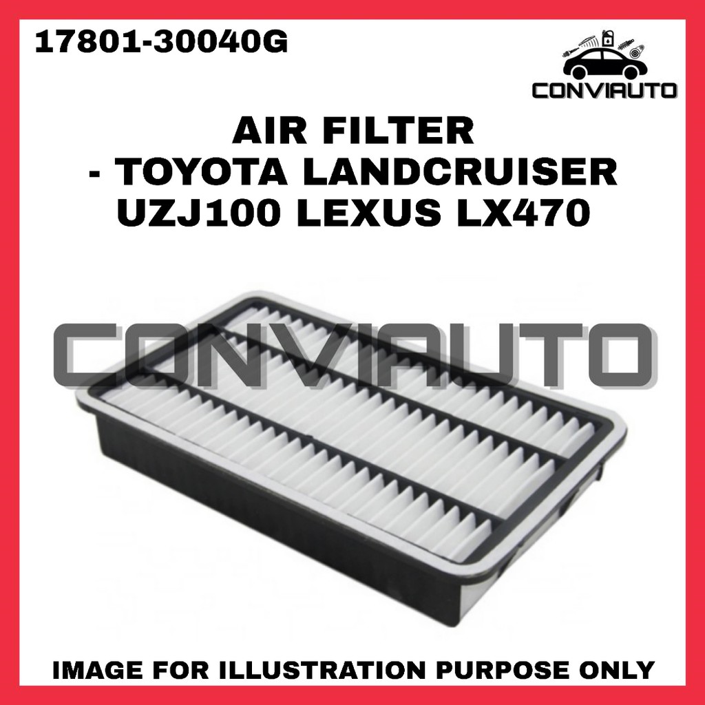 TOYOTA LANDCRUISER UZJ100 LEXUS LX470 ~ AIR FILTER (17801-30040 ...