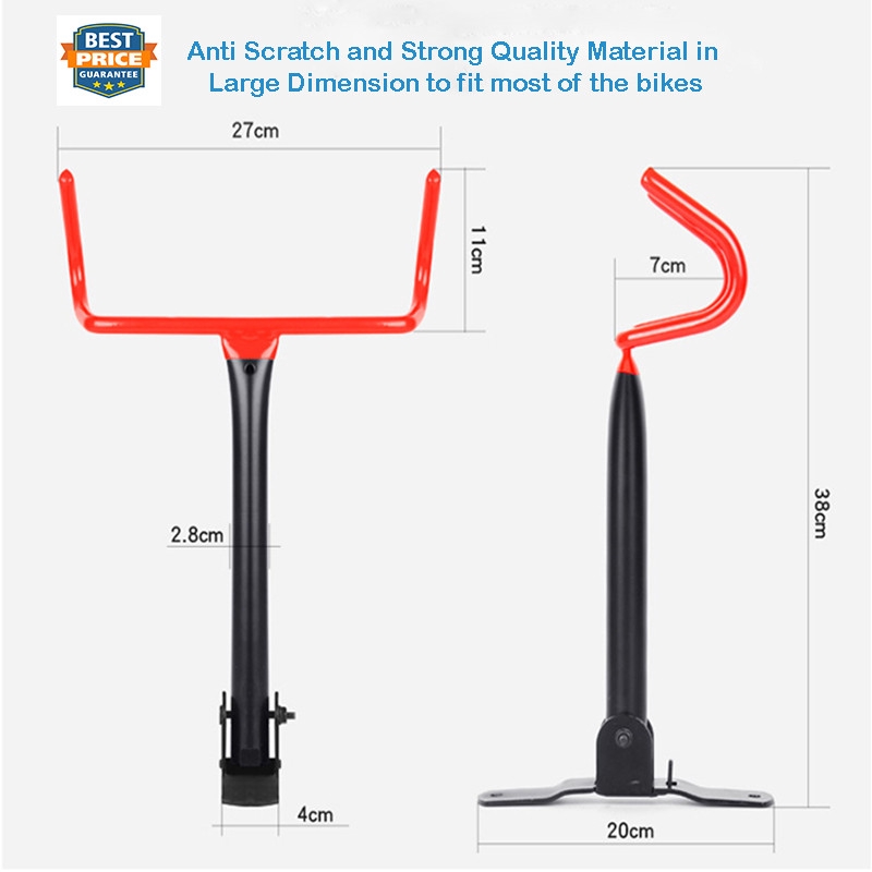 Bicycle Stand Bike Rack Bike Stand Wall Mount Bike Hanger (Free Metal ...