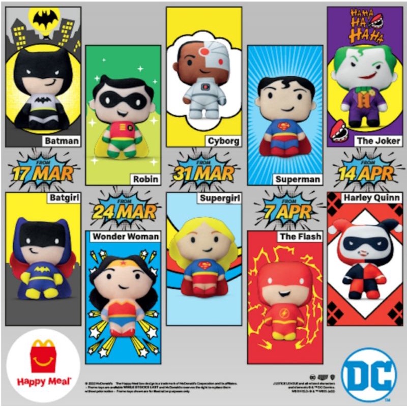Mcdonalds Happy Meal DC Superhero | Shopee Malaysia