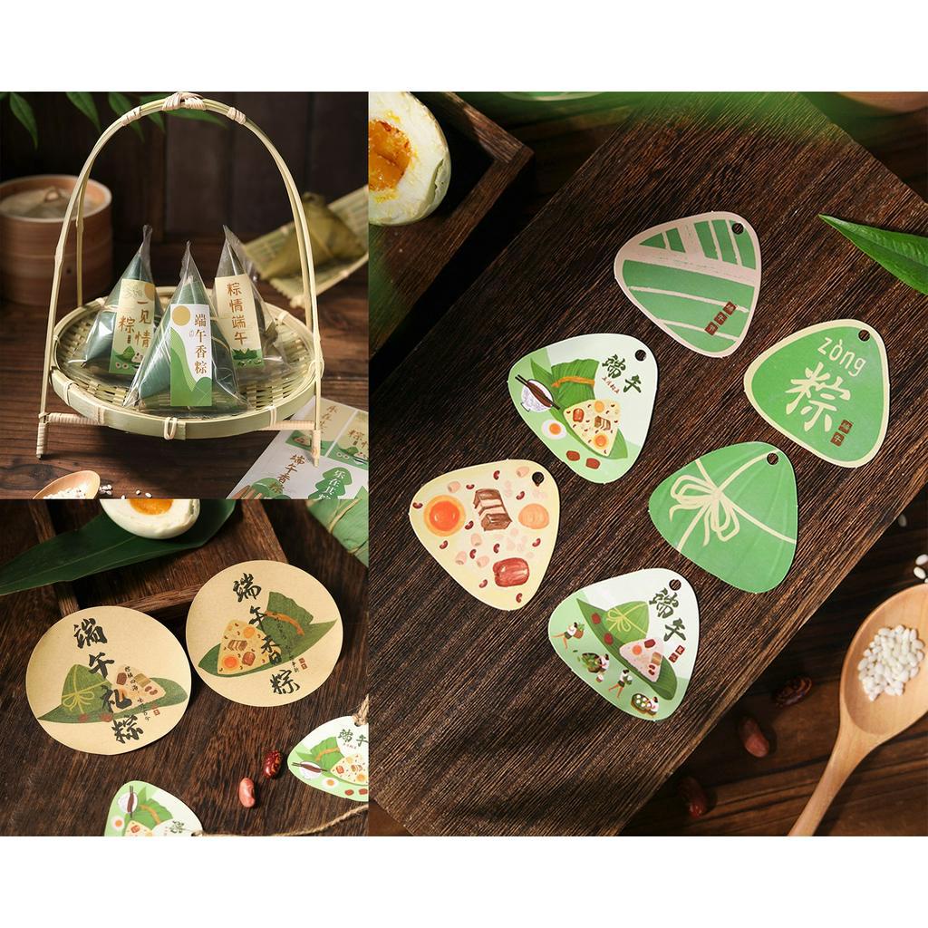 端午节贴纸/ 粽子吊牌 Dragon Boat Festival Sticker / Rice Dumpling Tag | Shopee ...