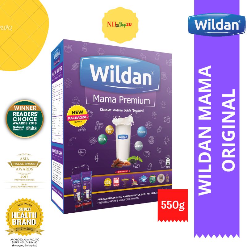 Wildan Mama Premium susu kambing asli sachet 550g ibu mengandung ibu ...