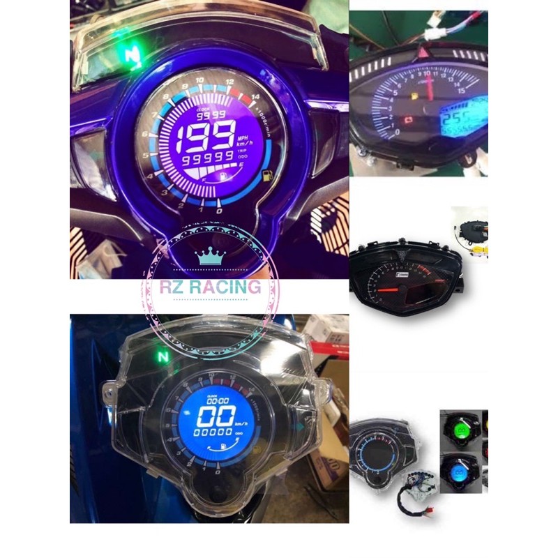 LC135 V2-V6 4S / 5S DIGITAL METER YAMAHA LC 135 LC135 V2 V3 V4 V5 V6 ...