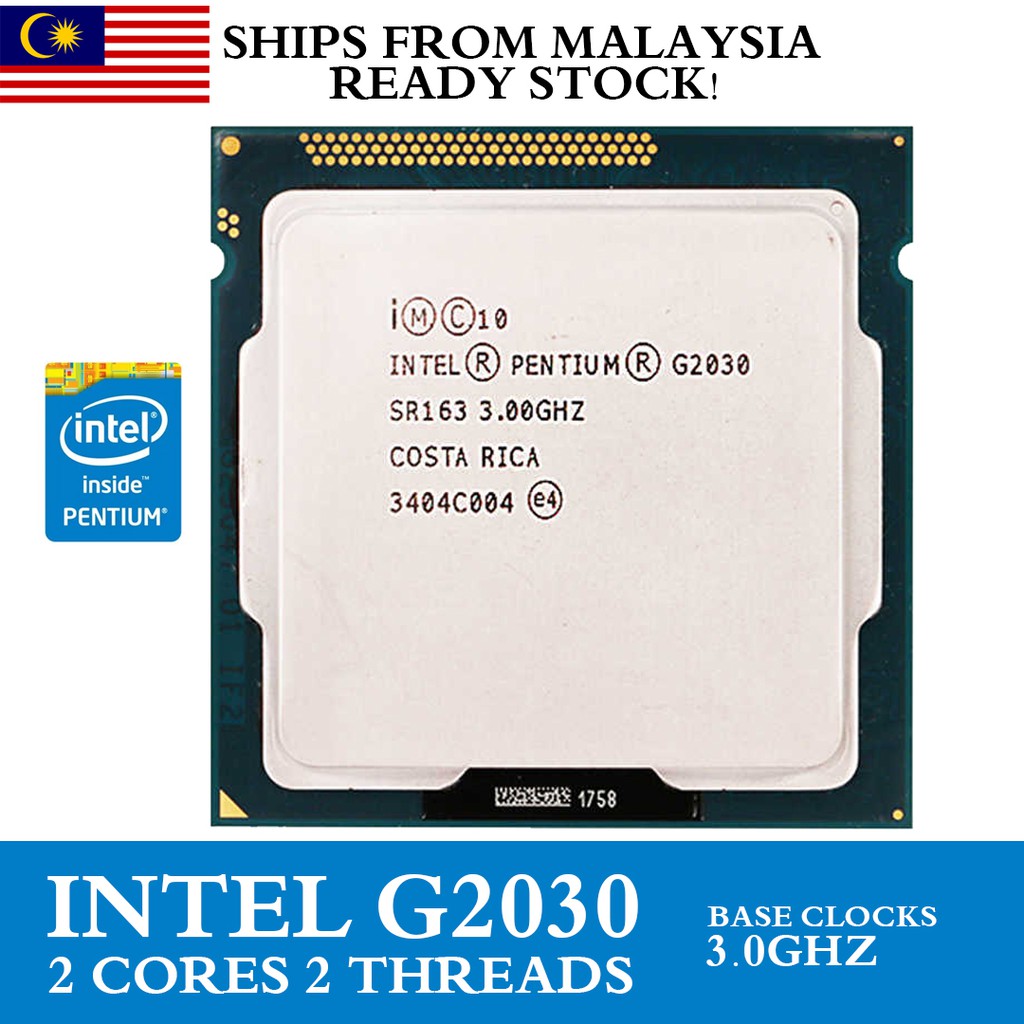 (MALAYSIA READY STOCK) INTEL PENTIUM G2030 3.0GHZ 2 CORES 2 THREADS ...