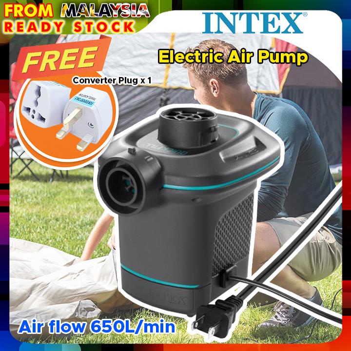 INTEX 66640 Quick Fill AC Electric Air Pump Inflatable Air Pump ...
