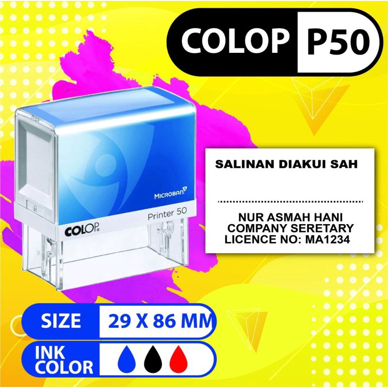 RUBBERSTAMP SELFINK COLOP PRINTER | Shopee Malaysia