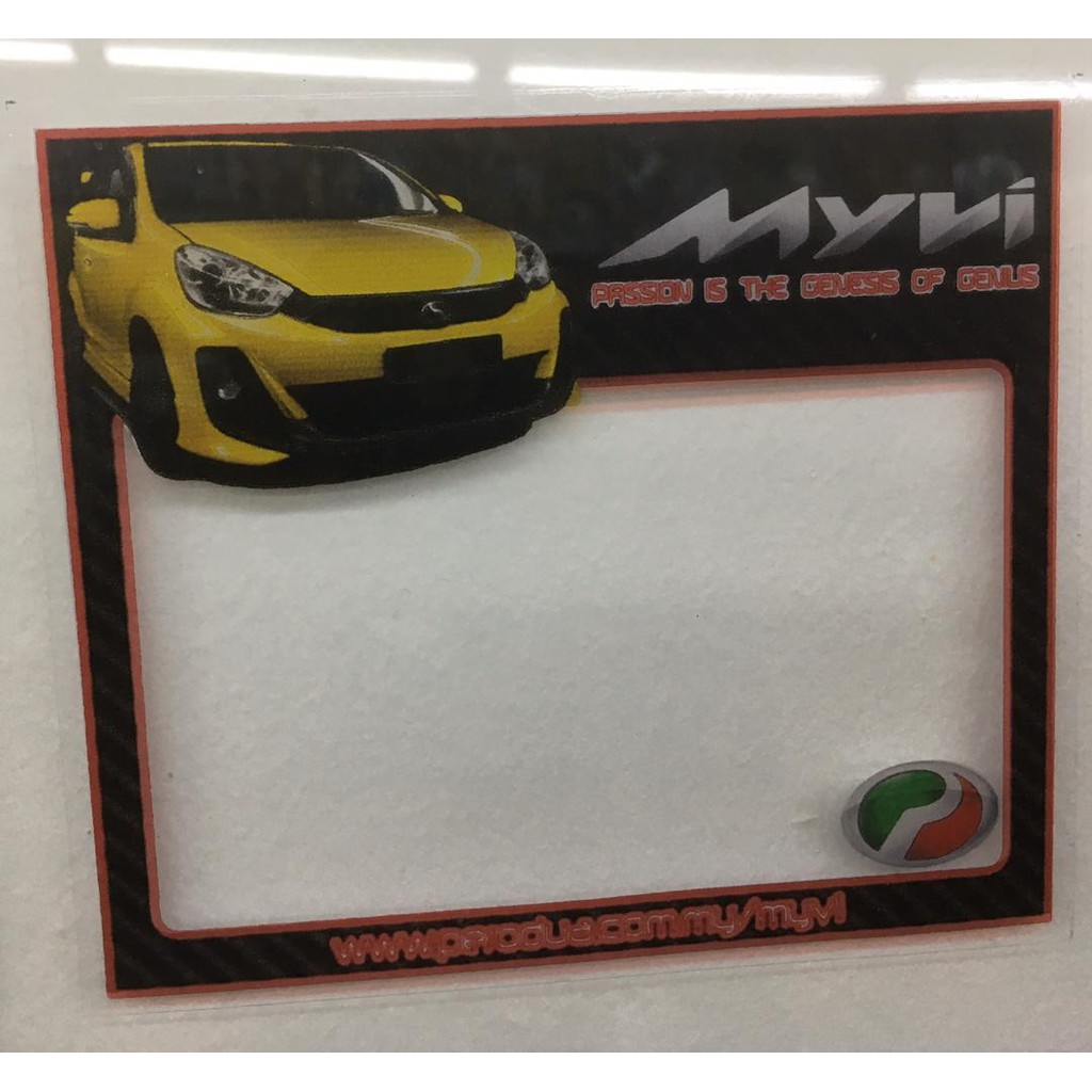 Sticker stiker Roadtax Perodua myvi kuning viral | Shopee Malaysia