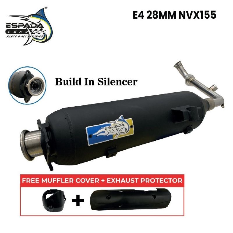 EX.PIPE RACING (ESPADA) E4 28MM NVX 155 | Shopee Malaysia