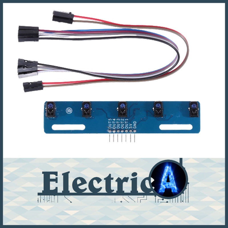 5 channel Infrared Reflective Sensor TCRT5000 KIT 5 way/road IR ...