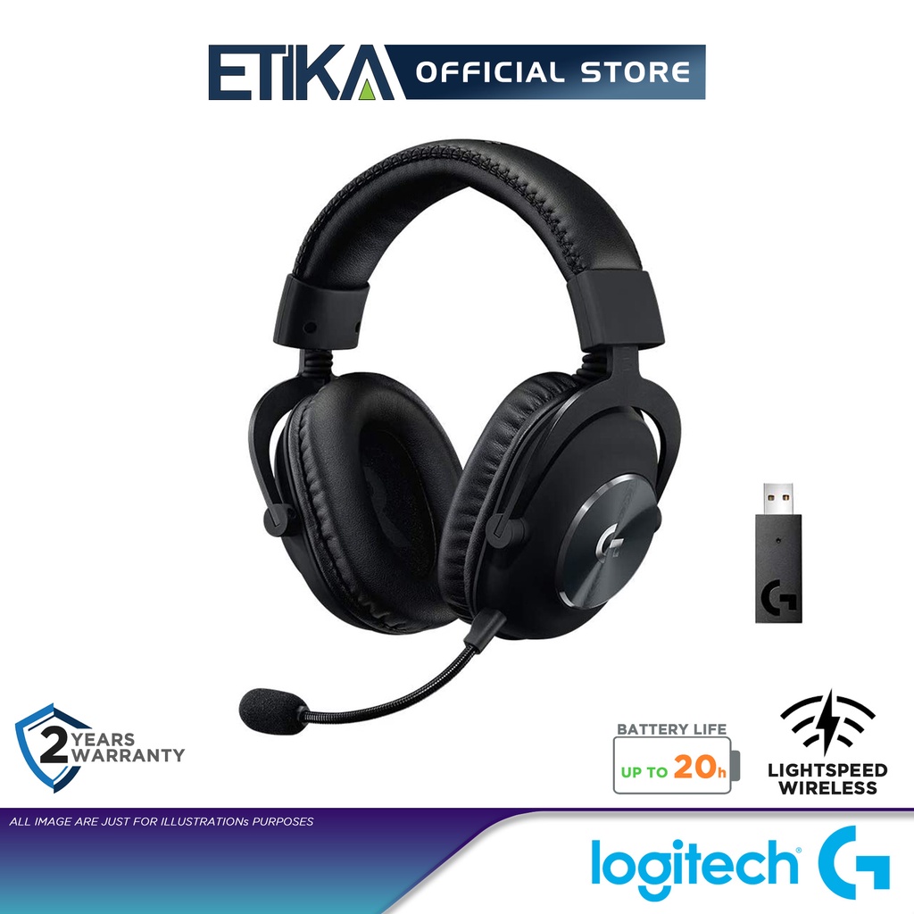 Logitech G PRO X Wireless LightSpeed Gaming Headset | BlueVoice & DTS ...
