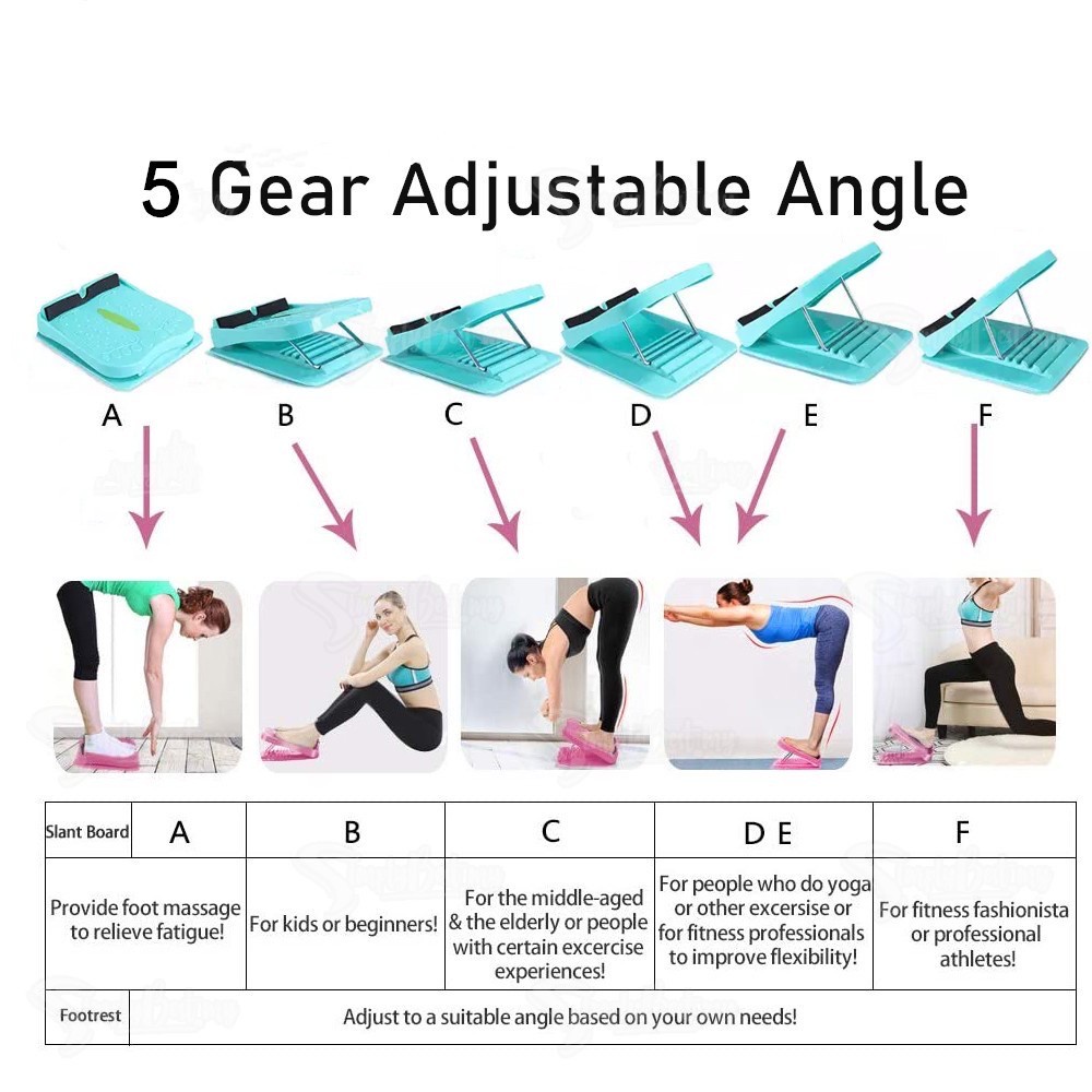 13 Gears Healthy Stretching Standing Stretch Board Foot Stretcher Leg ...