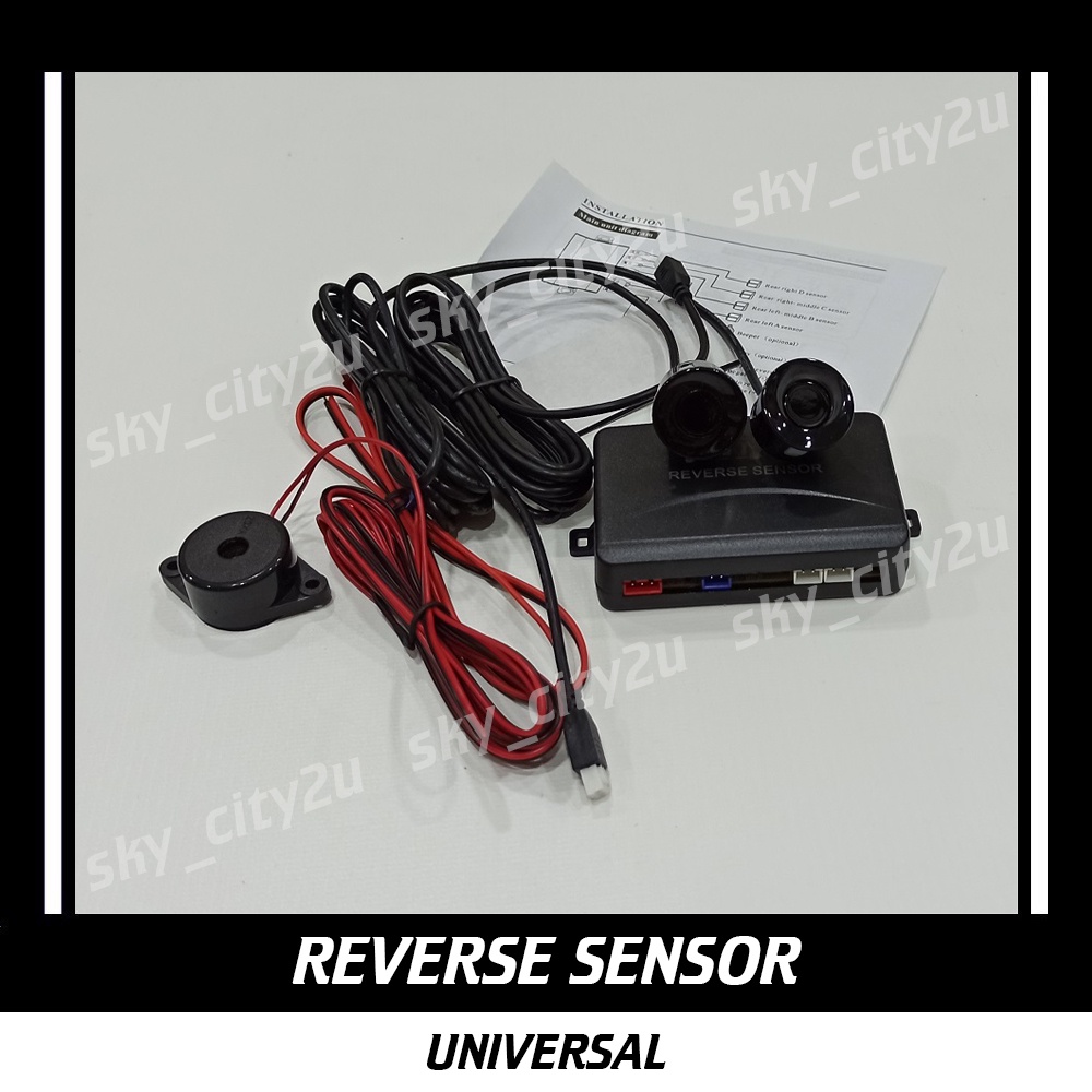 Car Reverse Sensor Parking Sensor Kit Buzzer 2 Sensor Reverse Parking ...