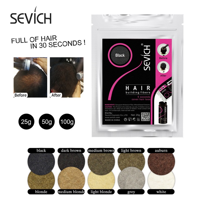 SEVICH Hair Fiber Covers Thinning Hair 100g | Shopee Malaysia