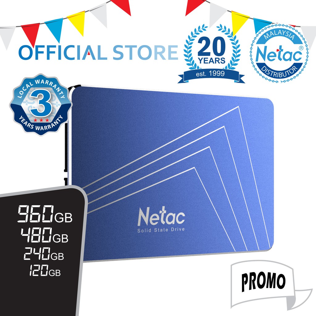 Netac Genuine N535S 120GB / 240GB / 480GB / 960GB SATA-III 2.5" Solid ...