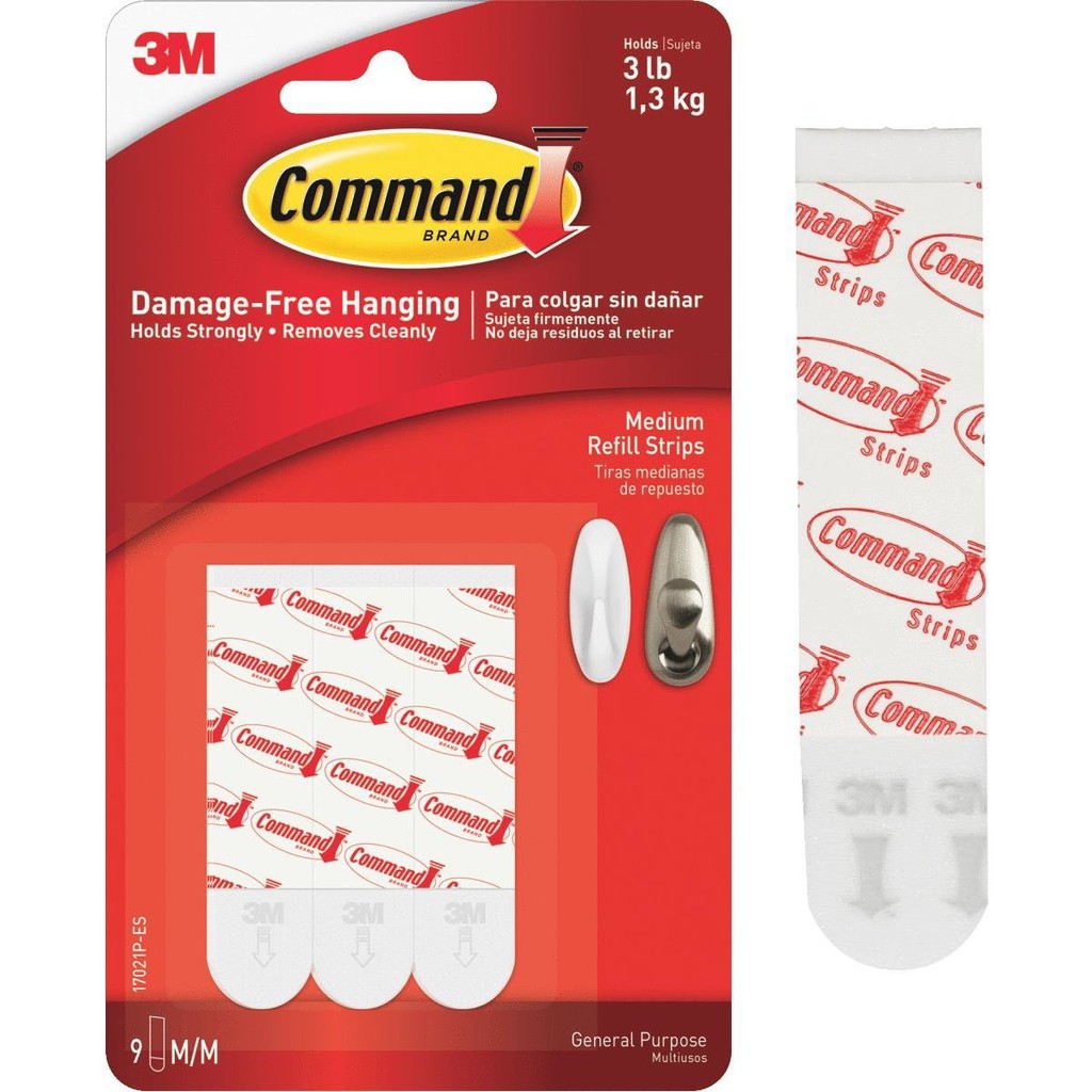3M Command Medium / Large Refill Strips | Shopee Malaysia
