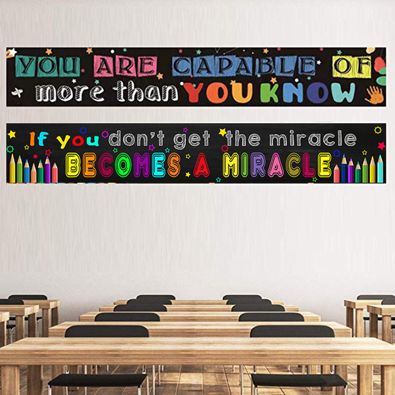 Hot Sale Classroom Wall Poster Sticker Kids Study Room Banner ...