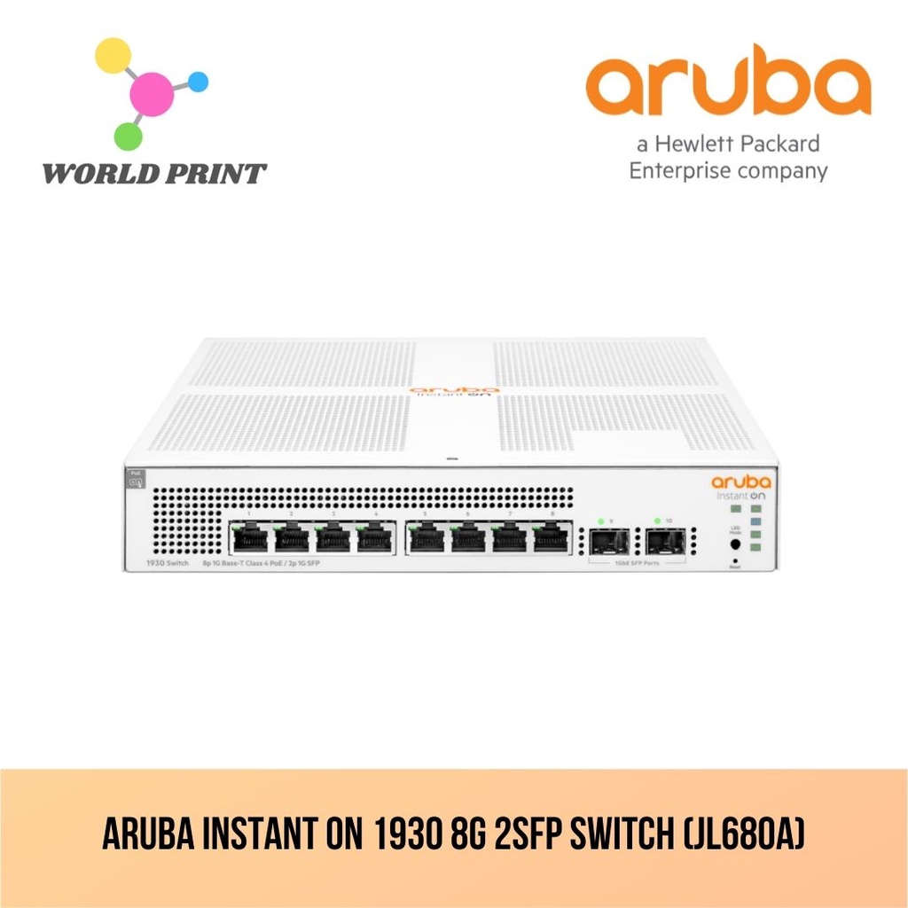 HPE Networking Instant On 1930 8G 2SFP Switch (JL680A) | Shopee Malaysia