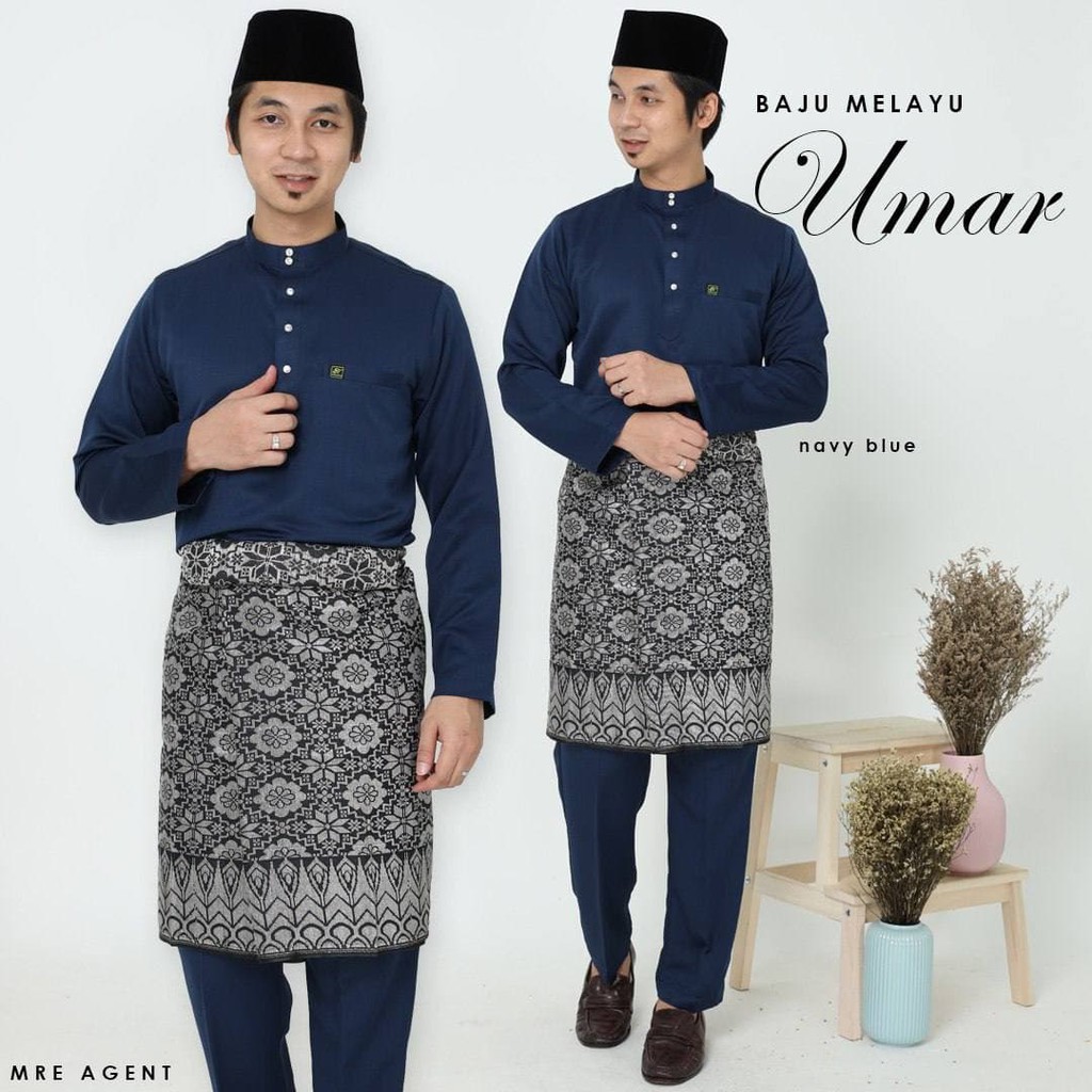 Baju melayu moden warna navy blue dewasa dan kanak-kanak | Shopee Malaysia