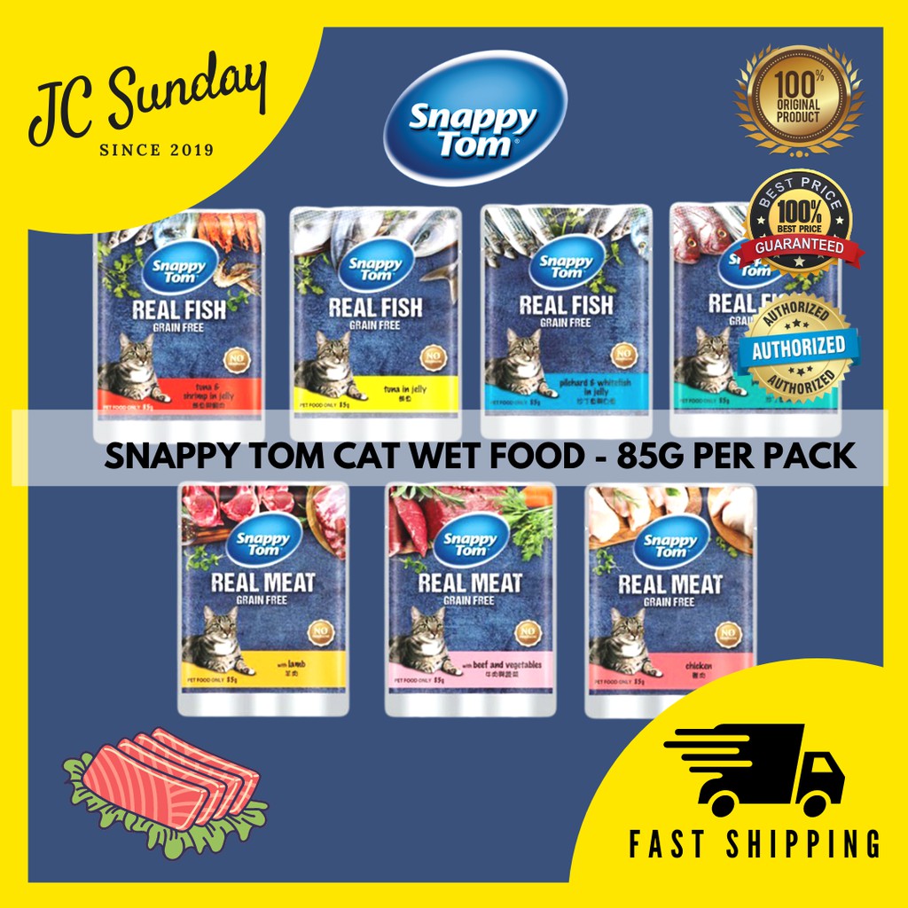 SNAPPY TOM Cat Food Wet Food Cat Pouch Food Makanan Kuching Murah Ready ...