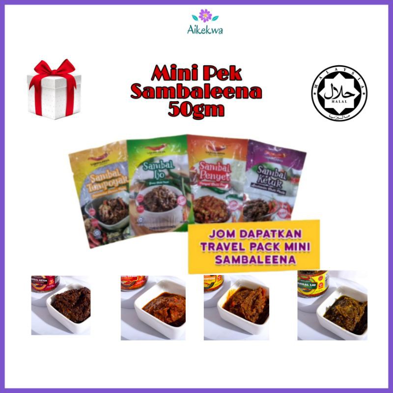 SAMBALEENA MINI PEK ONE BITES 50gm | Shopee Malaysia