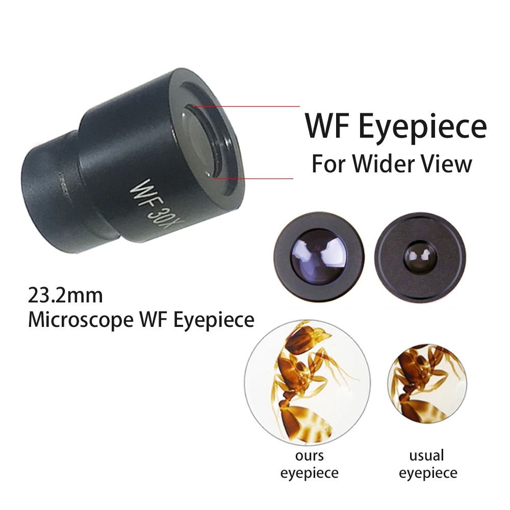 microscope eyepiece WF 30X all metal material 23.2mm interface | Shopee ...