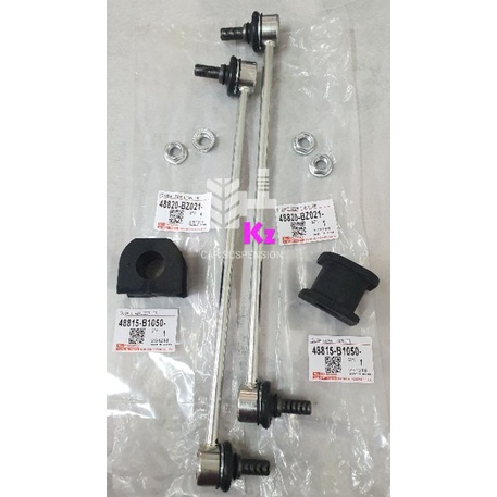 1 SET 4PCS FRONT STABILIZER LINK/ STABILIZER BUSH - PERODUA ALZA (2009 ...
