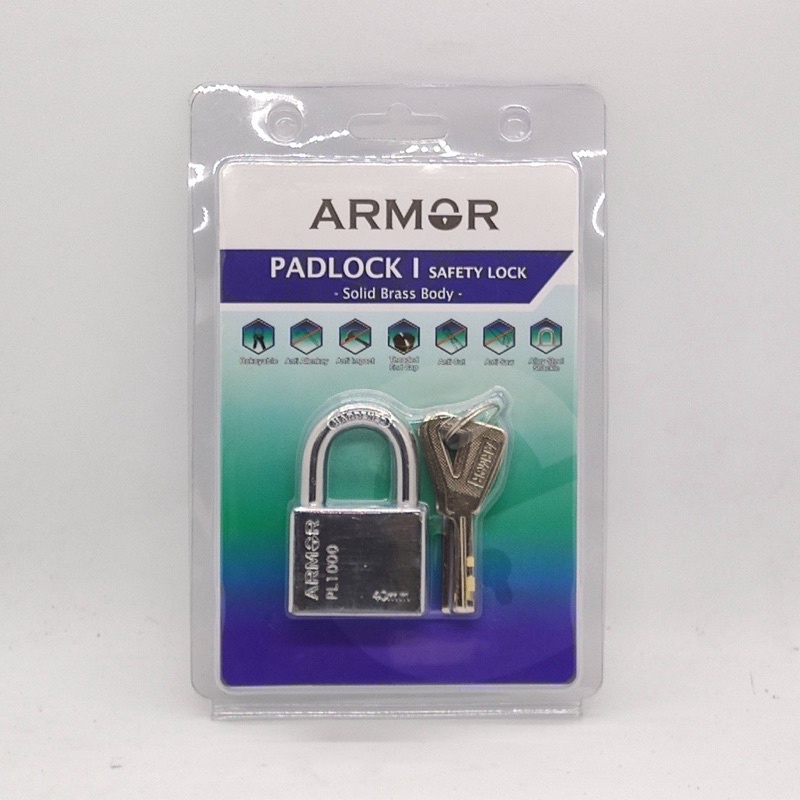 [100% ORIGINAL] ARMOR Security Pad Lock SGPL-100N 40mm | Shopee Malaysia